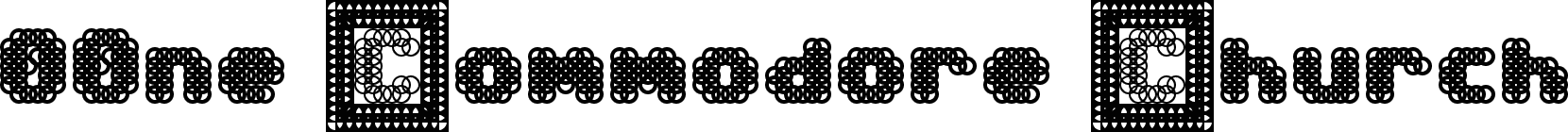 00ne Commodore Church Regular font | Fonts2u.com