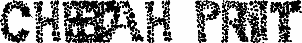 101! Cheetah Print font | Fonts2u.com