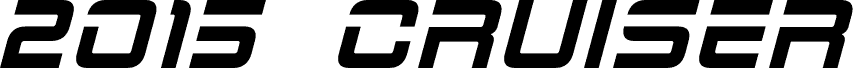 2015 Cruiser Bold Italic font | Fonts2u.com