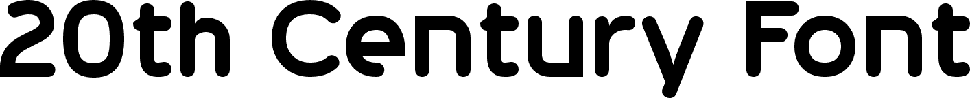 20th Century Font font | Fonts2u.com