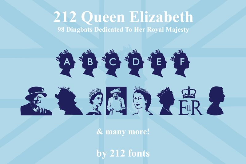 212 Queen Elizabeth font | Fonts2u.com