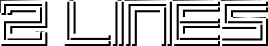 2 Lines font