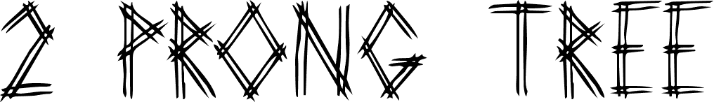 2 Prong Tree font