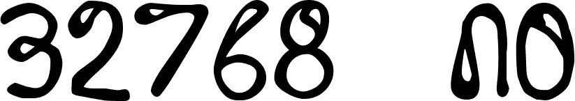 32768 NO fuente | Fonts2u.com