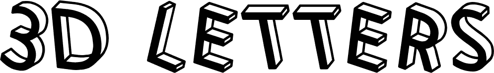 3D Letters Shadow Inverted Regular font | Fonts2u.com