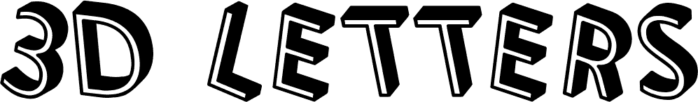 3D Letters Shadow Regular font | Fonts2u.com