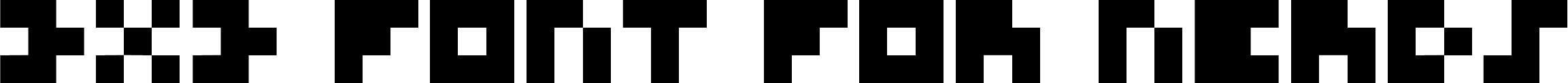 3x3 Font for Nerds font | Fonts2u.com