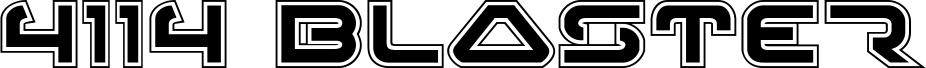 4114 Blaster font