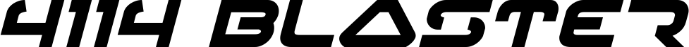 4114 Blaster font | Fonts2u.com