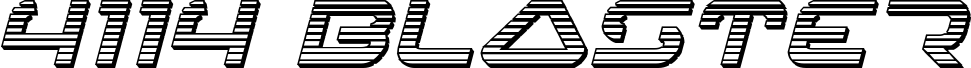 4114 Blaster font | Fonts2u.com