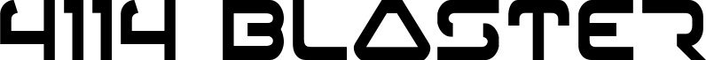 4114 Blaster font | Fonts2u.com