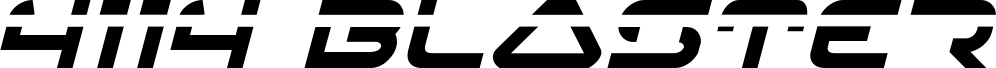 4114 Blaster font | Fonts2u.com