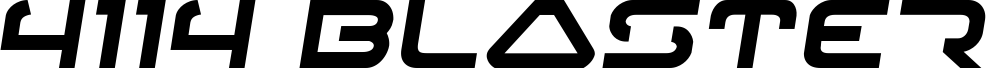 4114 Blaster font | Fonts2u.com