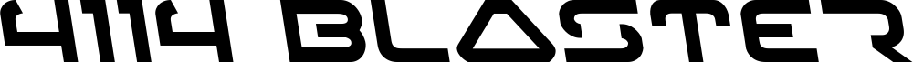 4114 Blaster font | Fonts2u.com