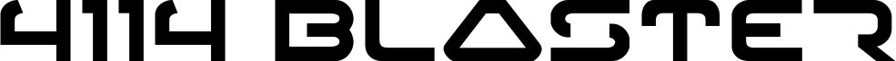 4114 Blaster Expanded font | Fonts2u.com