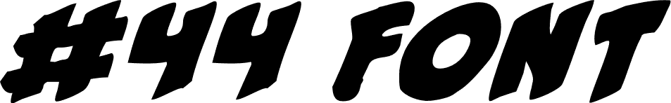 #44 Font Italic font