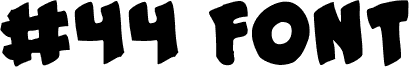 #44 Font Italic font