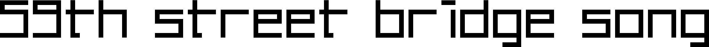 59th street bridge song fuente | Fonts2u.com