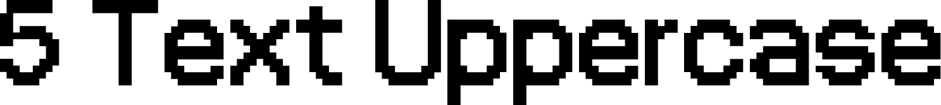 5 Text Uppercase Regular font | Fonts2u.com