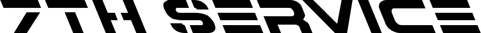 7th Service 字体 | Fonts2u.com