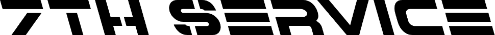 7th Service Bold font
