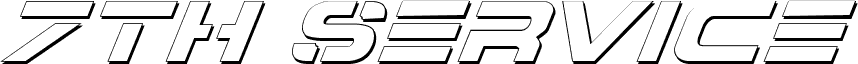7th Service 字体 | Fonts2u.com