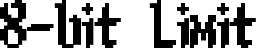 8-bit Limit R (BRK) font | Fonts2u.com