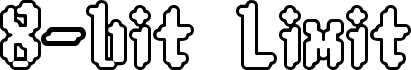 8-bit Limit R (BRK) font | Fonts2u.com