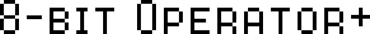 8-bit Operator+ Bold font | Fonts2u.com