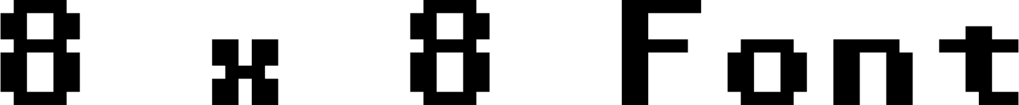 8 x 8 Font Regular font | Fonts2u.com