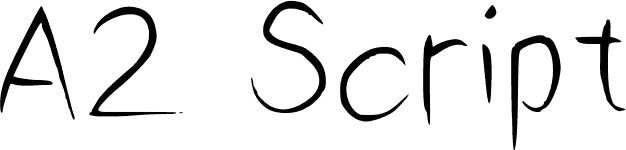 A2 Script Medium font | Fonts2u.com