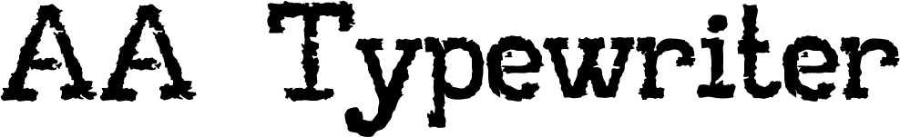AA Typewriter font | Fonts2u.com