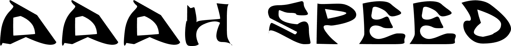Aaah Speed font | Fonts2u.com