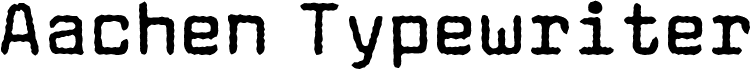 Aachen Typewriter Bold font | Fonts2u.com