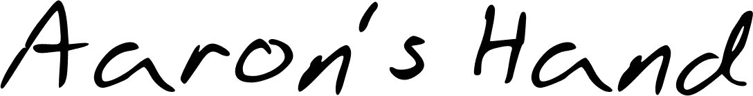 Aaron's Hand font