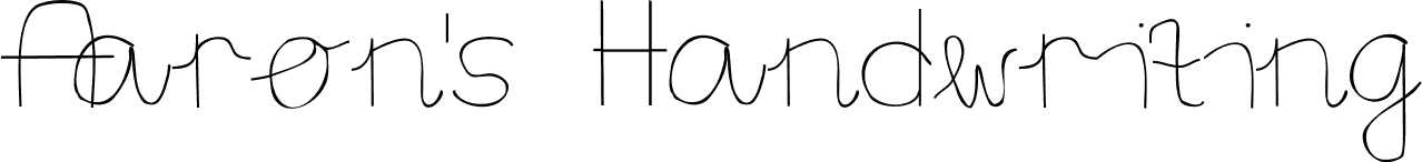 Aaron's Handwriting font | Fonts2u.com