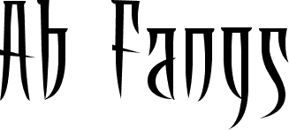 Ab Fangs font | Fonts2u.com
