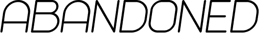 Abandoned Black font | Fonts2u.com