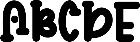 ABCDE font | Fonts2u.com