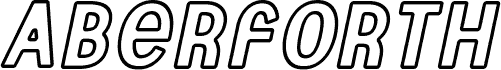 Aberforth Outline Regular font | Fonts2u.com