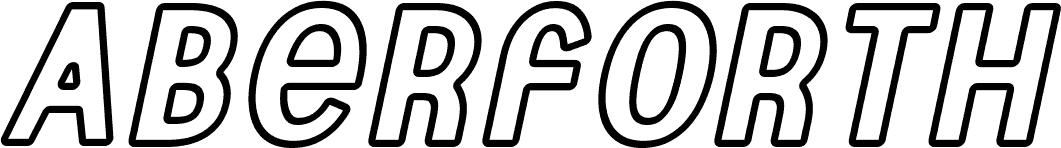 Aberforth Outline Italic Reg font | Fonts2u.com