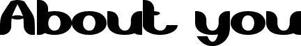 About you Bold font | Fonts2u.com