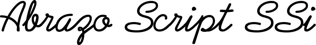 Abrazo Script SSi Normal font