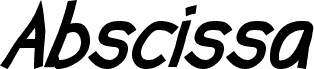 Abscissa Bold font