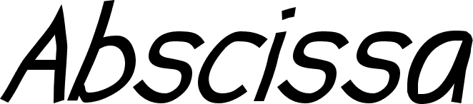 Abscissa Italic fuente | Fonts2u.com