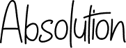 ABSOLUTION Regular font | Fonts2u.com
