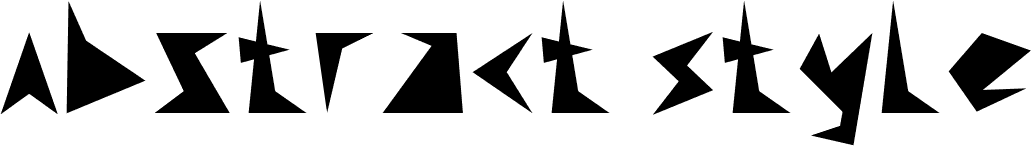 Abstract Style font