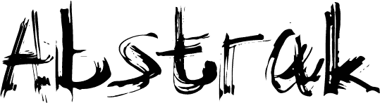 Abstrak font