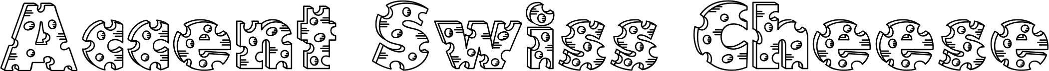 Accent Swiss Cheese font