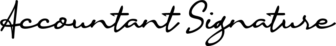 Accountant Signature fuente | Fonts2u.com